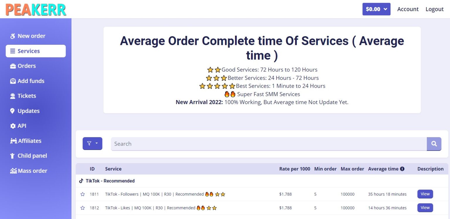 Peakerr SMM Panel Review 2026 • SMM Panel Reviews